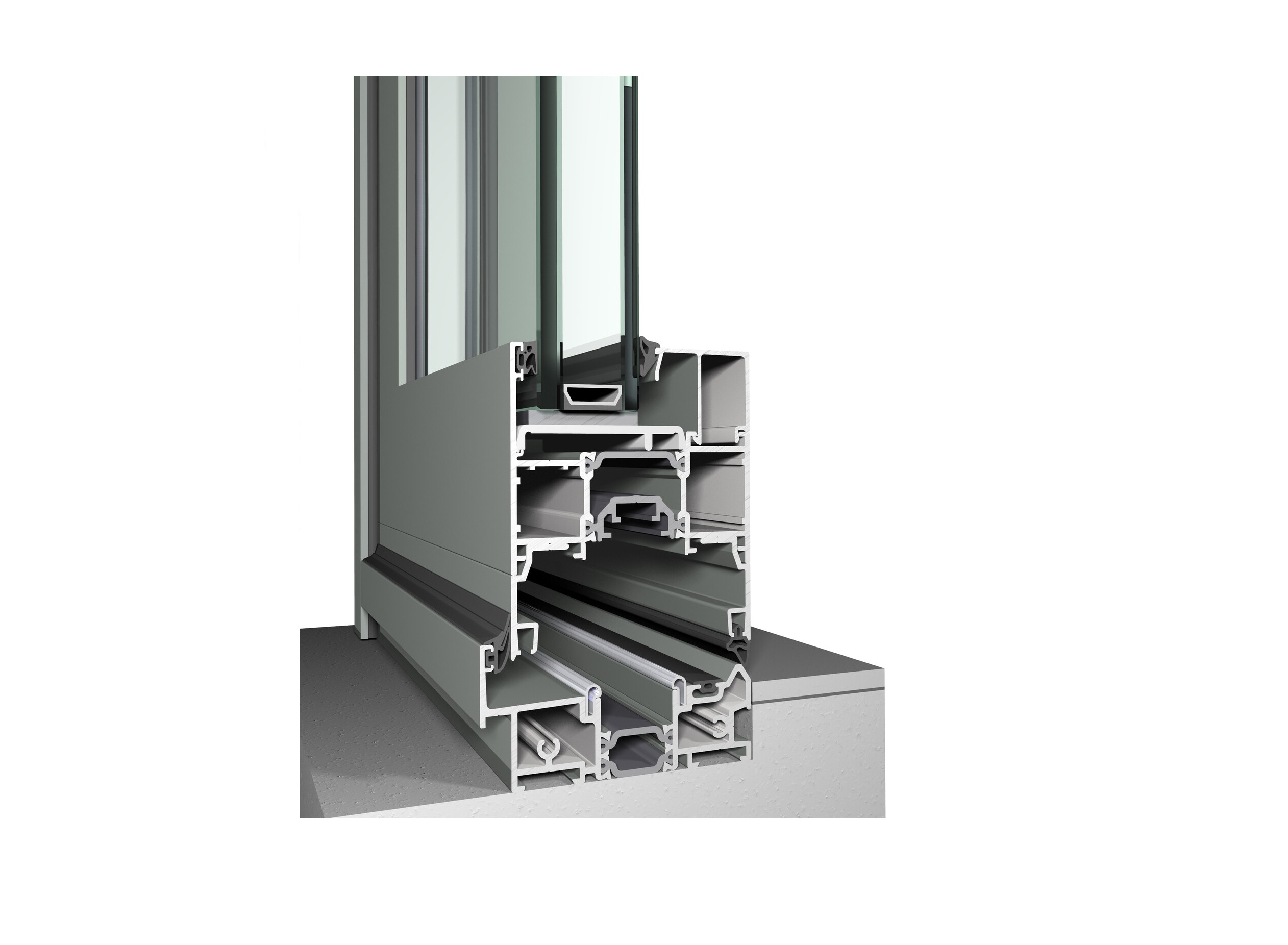 Reynaers CF 77 folding system - Vinkelis